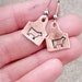 Cow Ear Tag Earrings Cattle Tag Earrings Small Personalized - Etsy