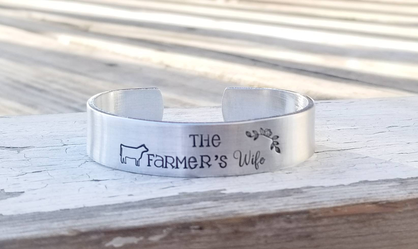 The Farmer's Wife Bracelet, Farm Girl, Cattle Bracelet, Agriculture, 4h ...