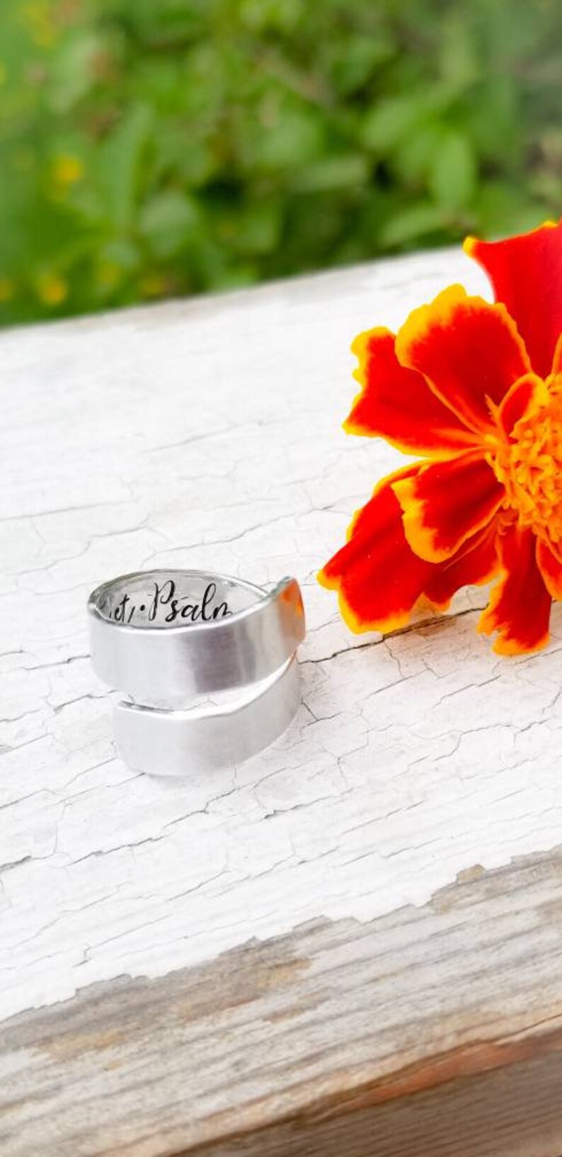 Hidden Message Ring Christian Ring Personalized Ring Soul - Etsy