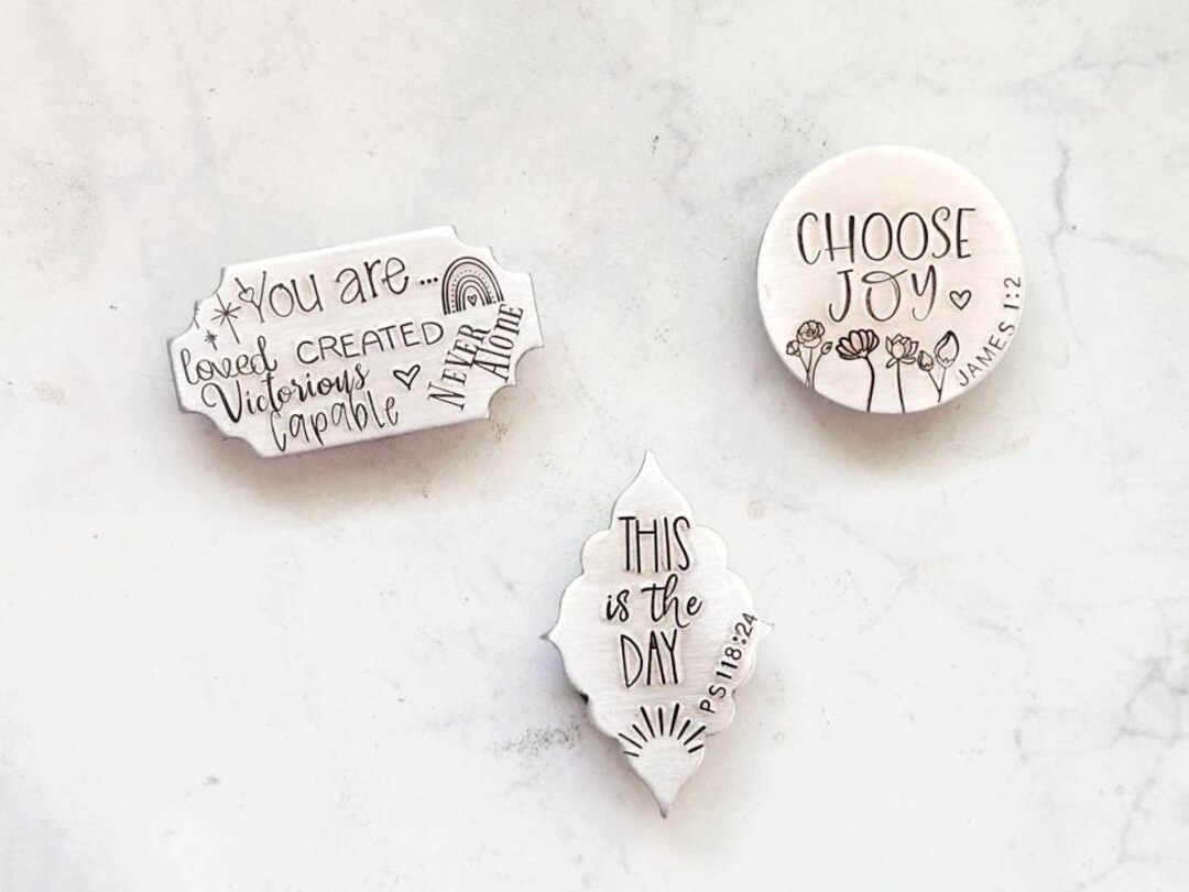 Motivation Magnet, Handstamped Magnets, Inspirational Kitchen Office ...