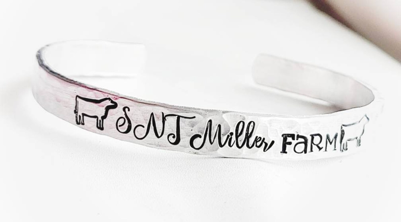Family Farm Bracelet Personalized Farm Cuff Farming - Etsy