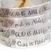 Hand Stamped God is Able Aluminum Cuff Bracelet, Christian Jewelry - Etsy