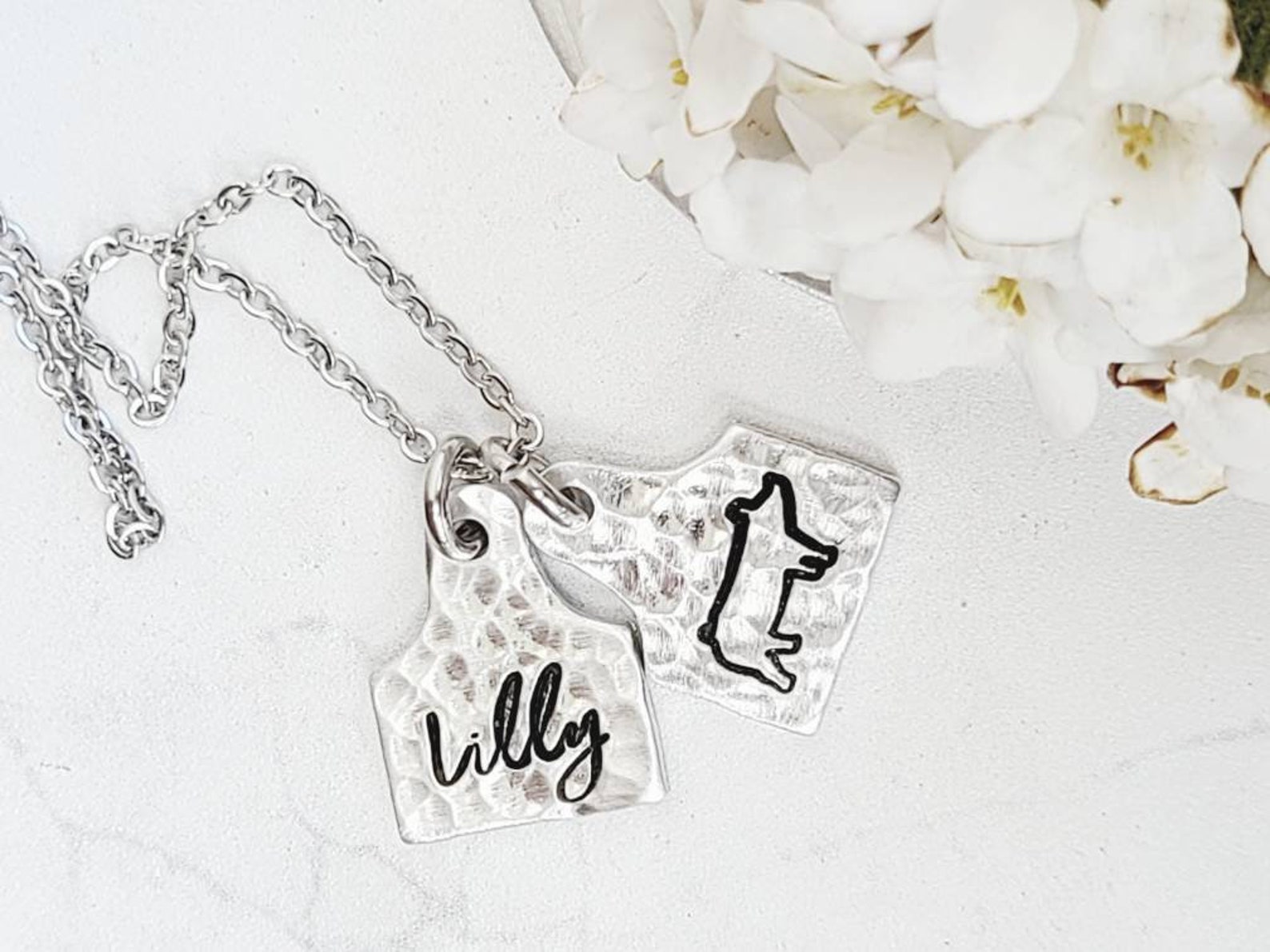 Textured Tiny Ear Tag Mixed Metal Tag Multiple Ear Tags Cow - Etsy