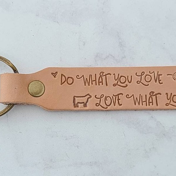 Leather Cow Keyring Svg - Etsy