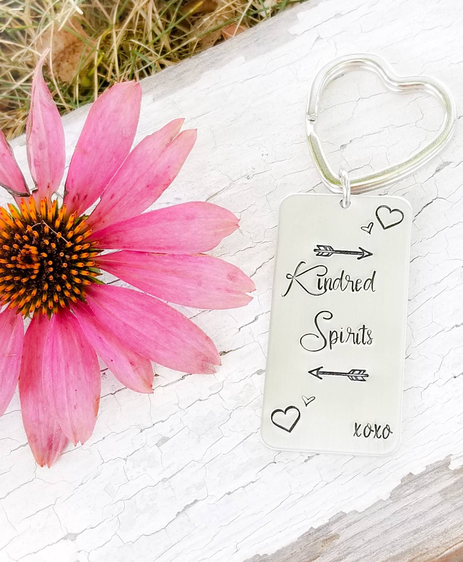 Friend Keychain Stamped Keychain Best Friend Friend Quote | Etsy