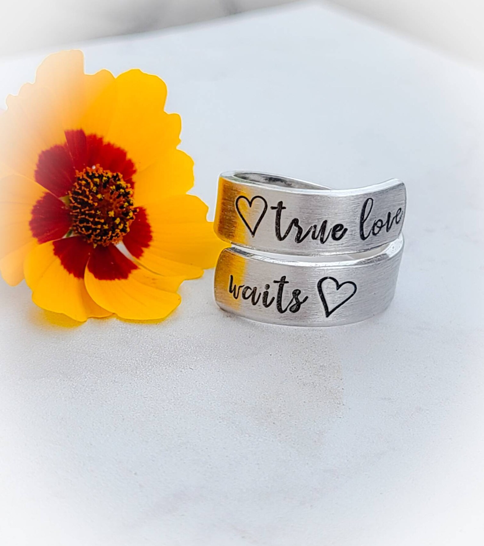 True Love Waits Purity Ring Christian Ring Personalized | Etsy