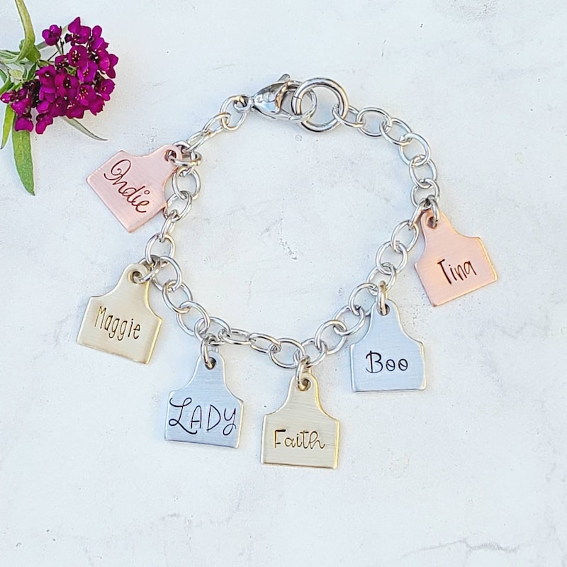 Cow Tag Bracelets Jewelry - Etsy