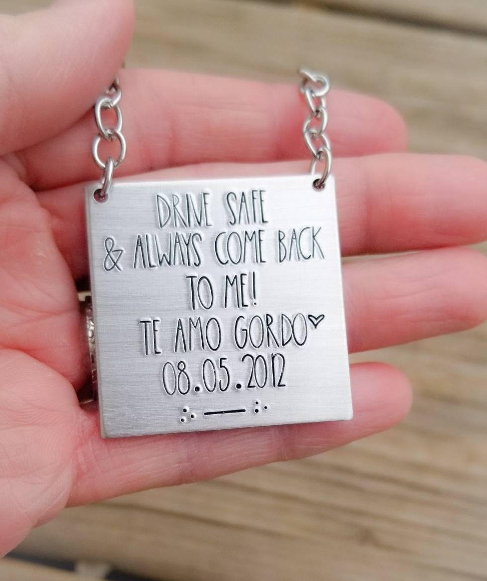 Personalized Rear View Mirror Charm Custom Quote Car Hanger | Etsy