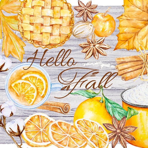 Watercolor Fall Trees Clipart Hand Painted Autumn Trees Clip | Etsy