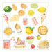 Food and Drink Clipart, Watercolor Fruits Clip Art, Fast Food Printable ...