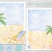 Printable Tropical Palm Tree Letter Paper, Beach Theme Writing ...
