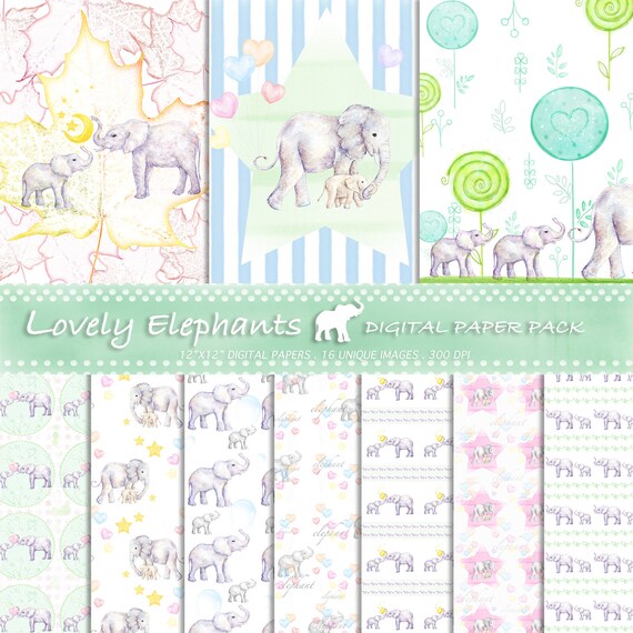 Craft Supplies & Tools Drawing & Drafting Visual Arts Baby Elephant ...