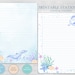 Blue Ocean Printable Writing Paper Set of 8, Cute Dolphin Stationery ...