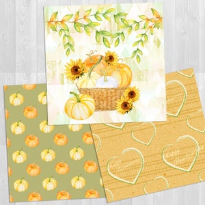 Autumn Paper Pack, Thanksgiving Digital Paper, Fall Background ...