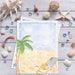 Printable Tropical Palm Tree Letter Paper, Beach Theme Writing ...