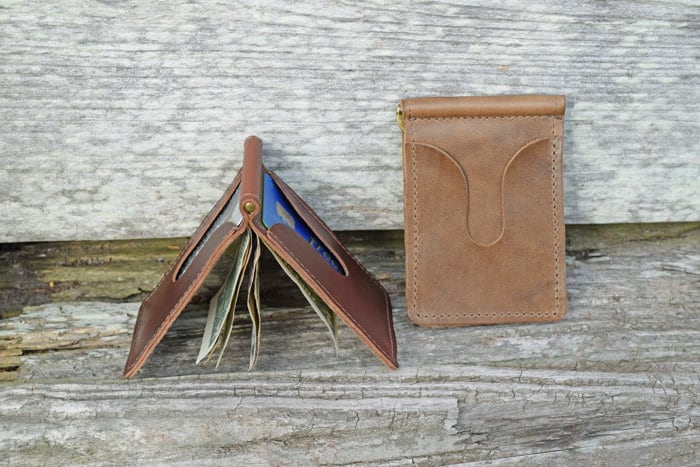 Horween Leather Money Clip Wallet, Minimalist Wallet, Horween Wallet ...
