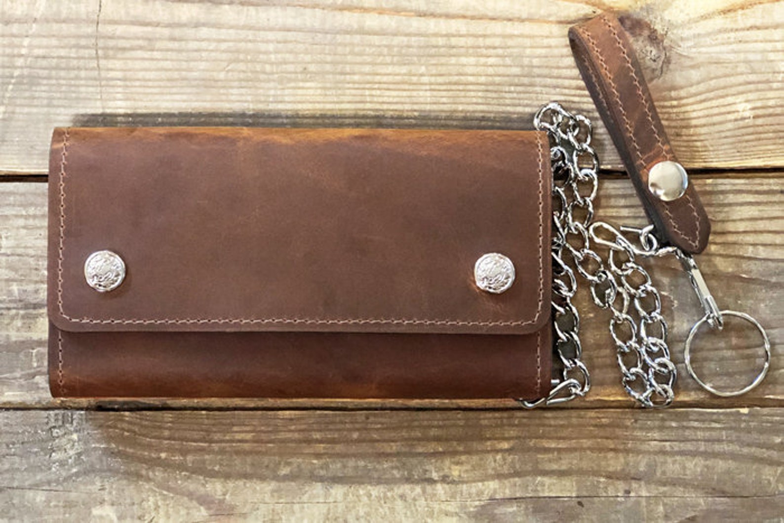 Copper Rough & Tough Credit Card Trucker Wallet, Chain Wallet, Biker ...