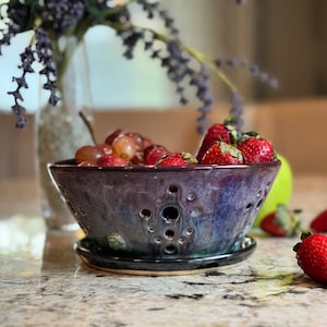 Berry Bowl / Colander - Small Northern Lights - Etsy