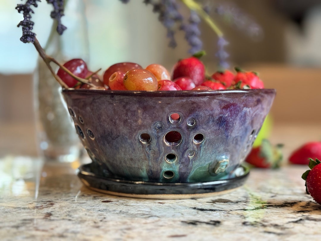 Berry Bowl / Colander - Small Northern Lights - Etsy