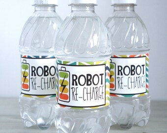 Robot Water Bottle | Etsy