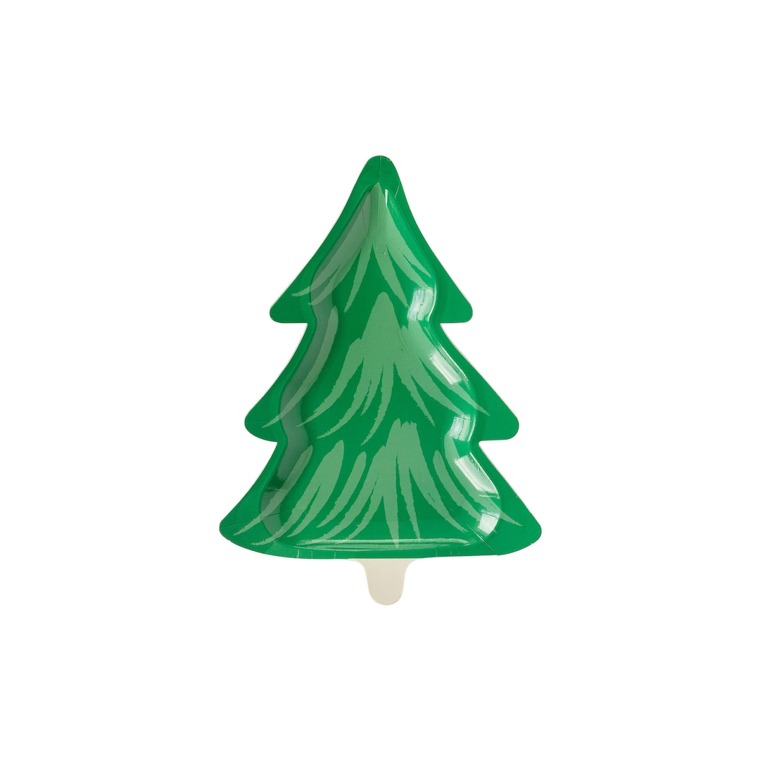 Pine Tree Shaped Plates 8ct, Christmas Tree Plates, Woodland Party ...