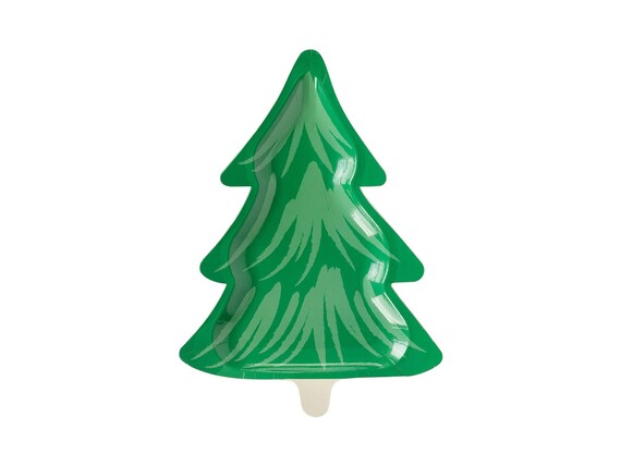 Pine Tree Shaped Plates 8ct, Christmas Tree Plates, Woodland Party ...