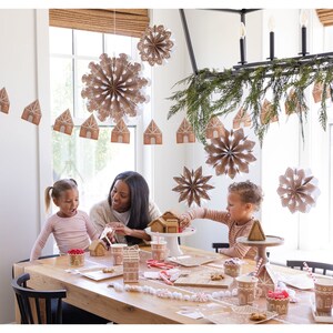 Stuffed Felt Gingerbread House Banner 6ft, Gingerbread Banner ...