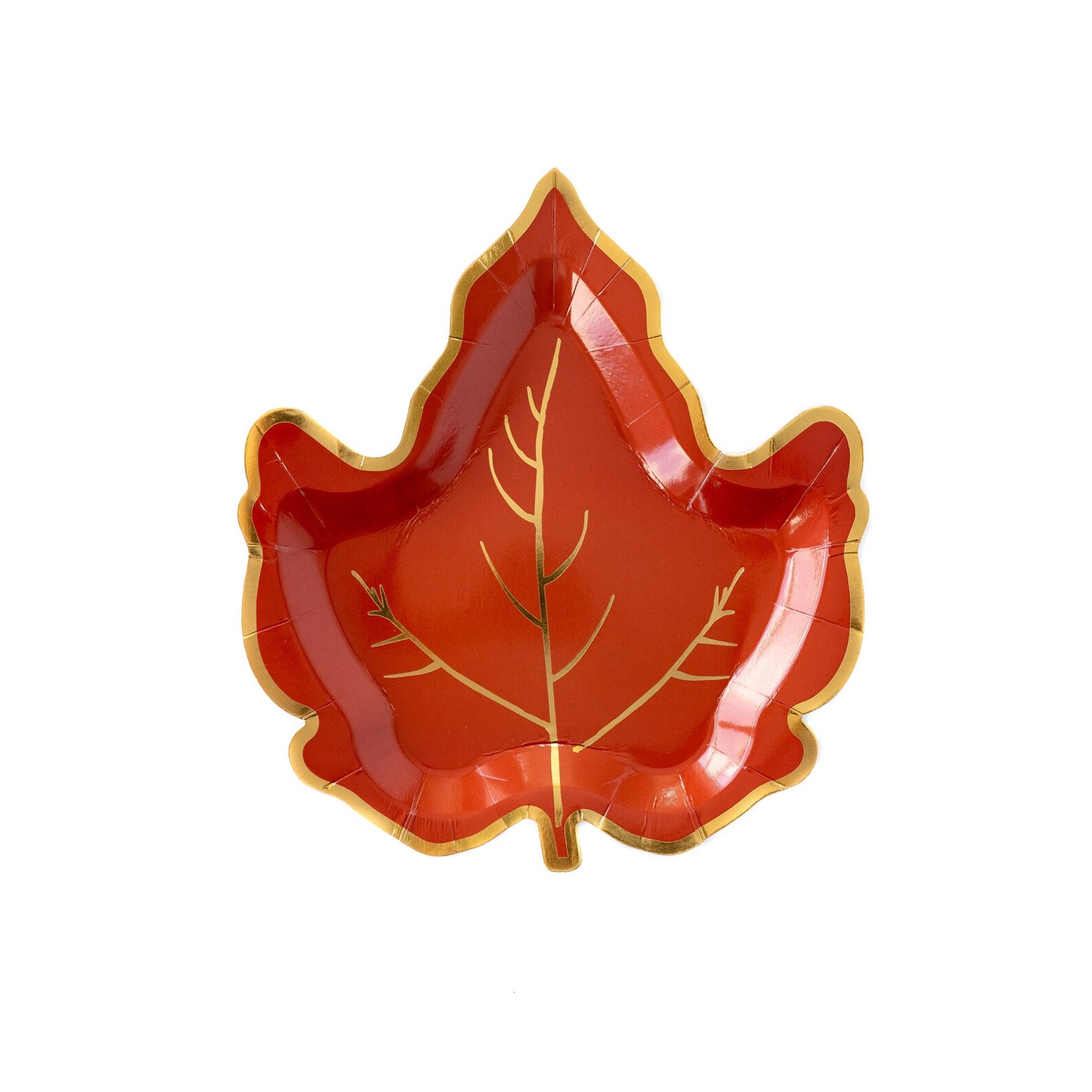 Maple Leaf Shaped Plates 8ct, Fall Paper Plate, Thanksgiving Dessert ...
