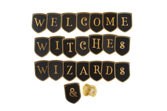 Witches and Wizards Welcome Sign, Witch And Wizard Banner, Wizard and ...