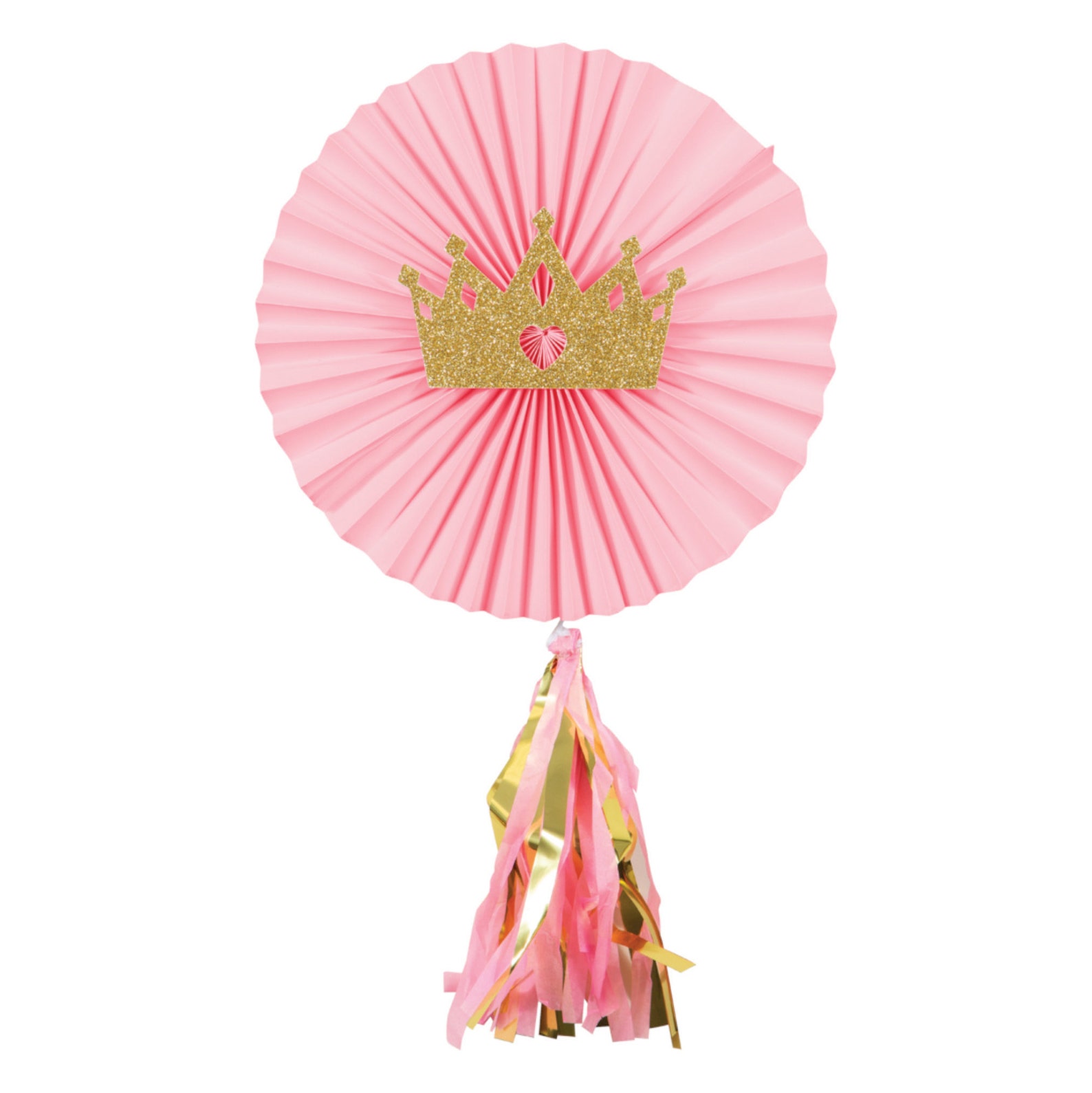 Princess Party Fans Princess Hanging Decorations Pink and - Etsy