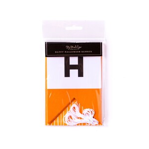 Happy Halloween Banner, Halloween Home Decor, Orange and Black Party ...