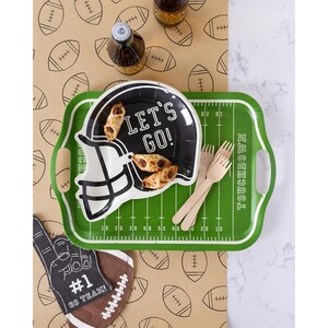 Football Helmet Shaped Paper Plates 8ct, Football Birthday Party Plates ...