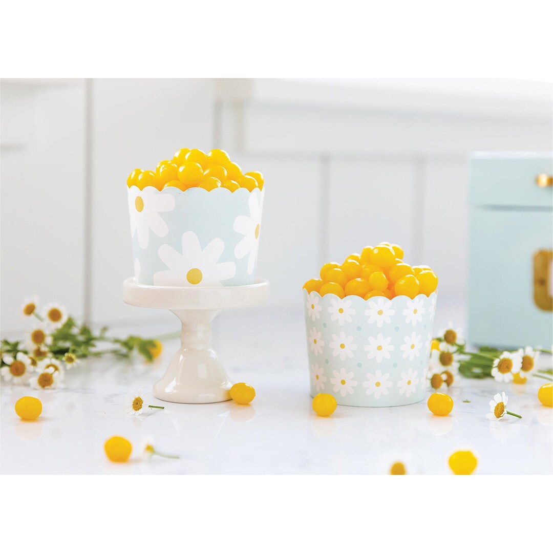 Daisy Baking Cups 50ct, Daisy Party Treat Cups, Floral Party Favor Cups ...
