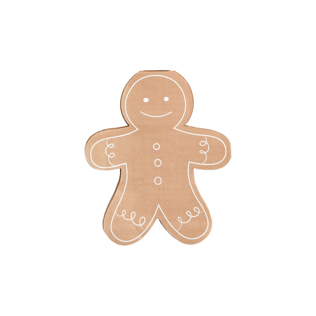 Gingerbread Man Napkins 24ct, Gingerbread Party Napkins, Gingerbread ...