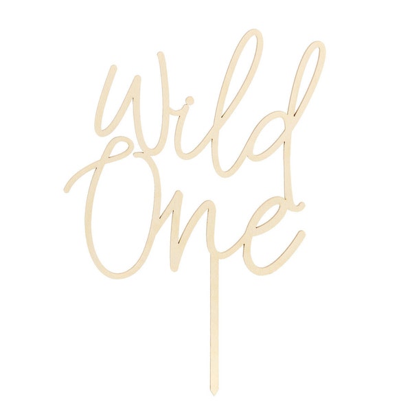 Gold Wild One Cake Topper - Etsy