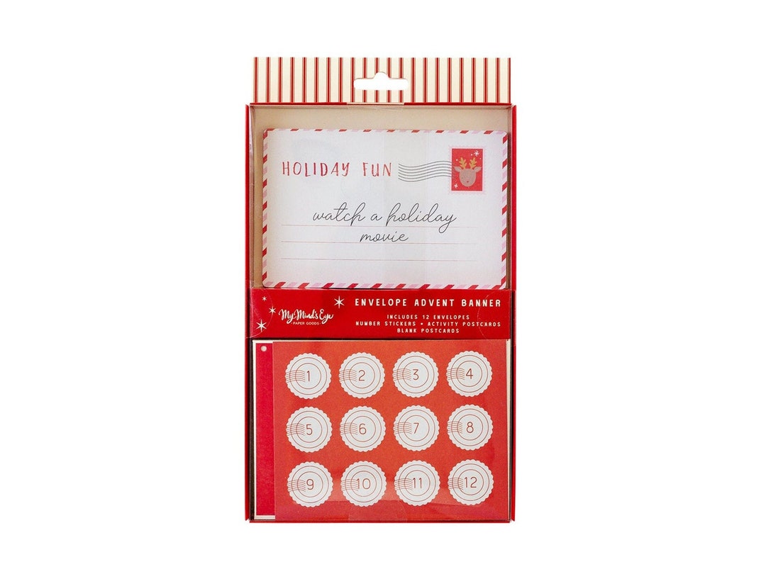 12 Days of Christmas Advent Banner, Christmas Countdown Calendar ...