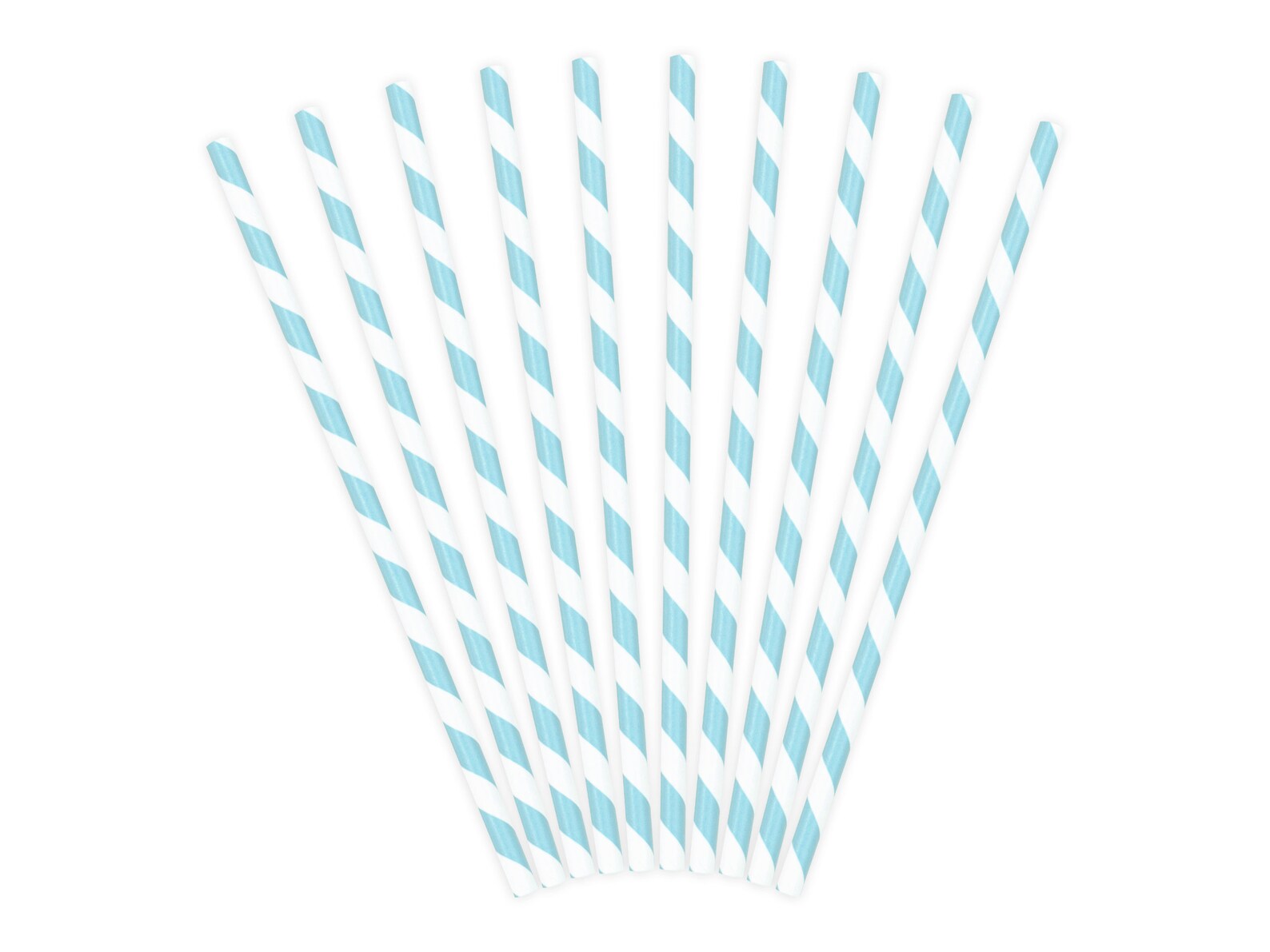 Light Blue and White Striped Straws 10ct Pastel Blue Straws - Etsy