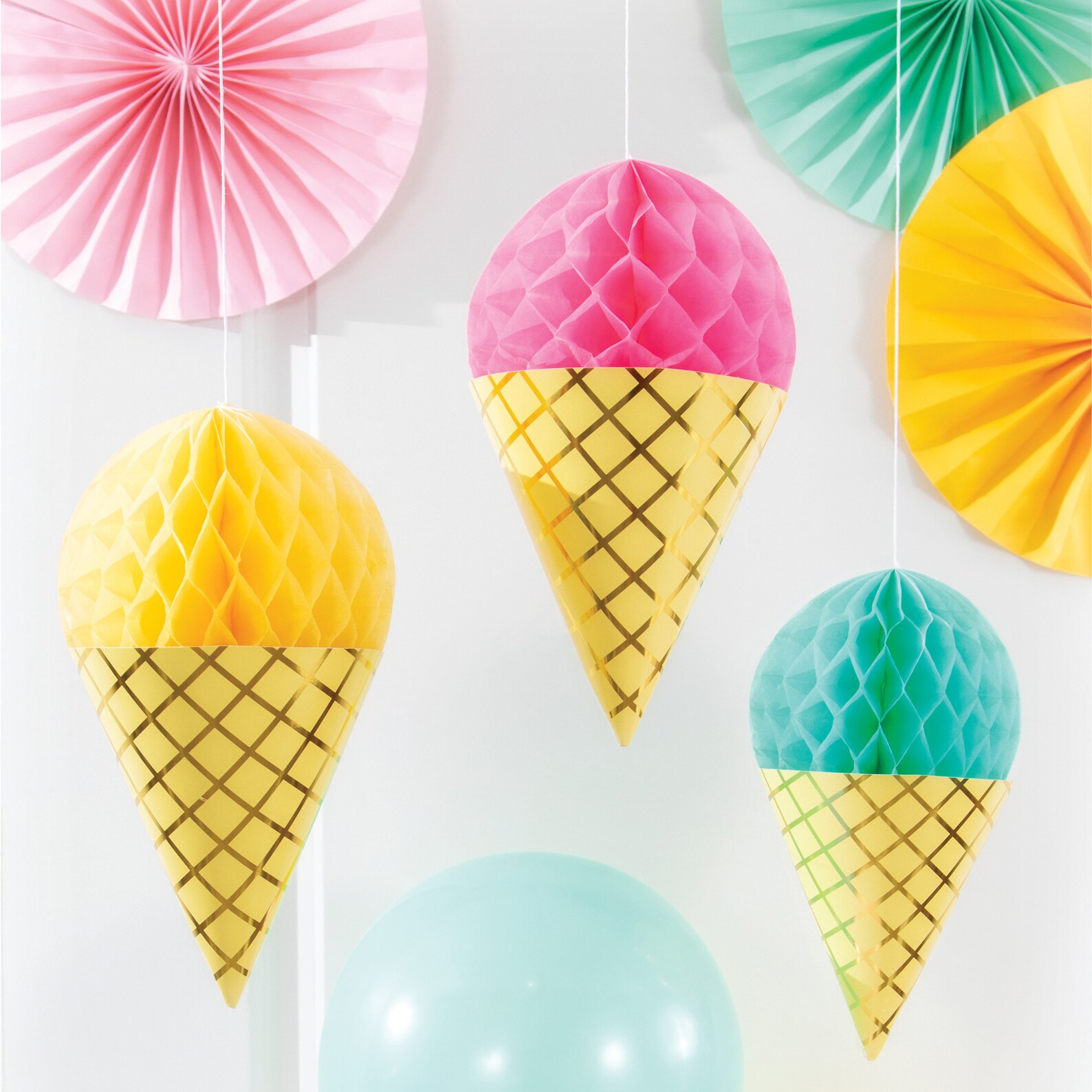 Ice Cream Cone Decoration Ice Cream Party Decor Hanging Ice | Etsy