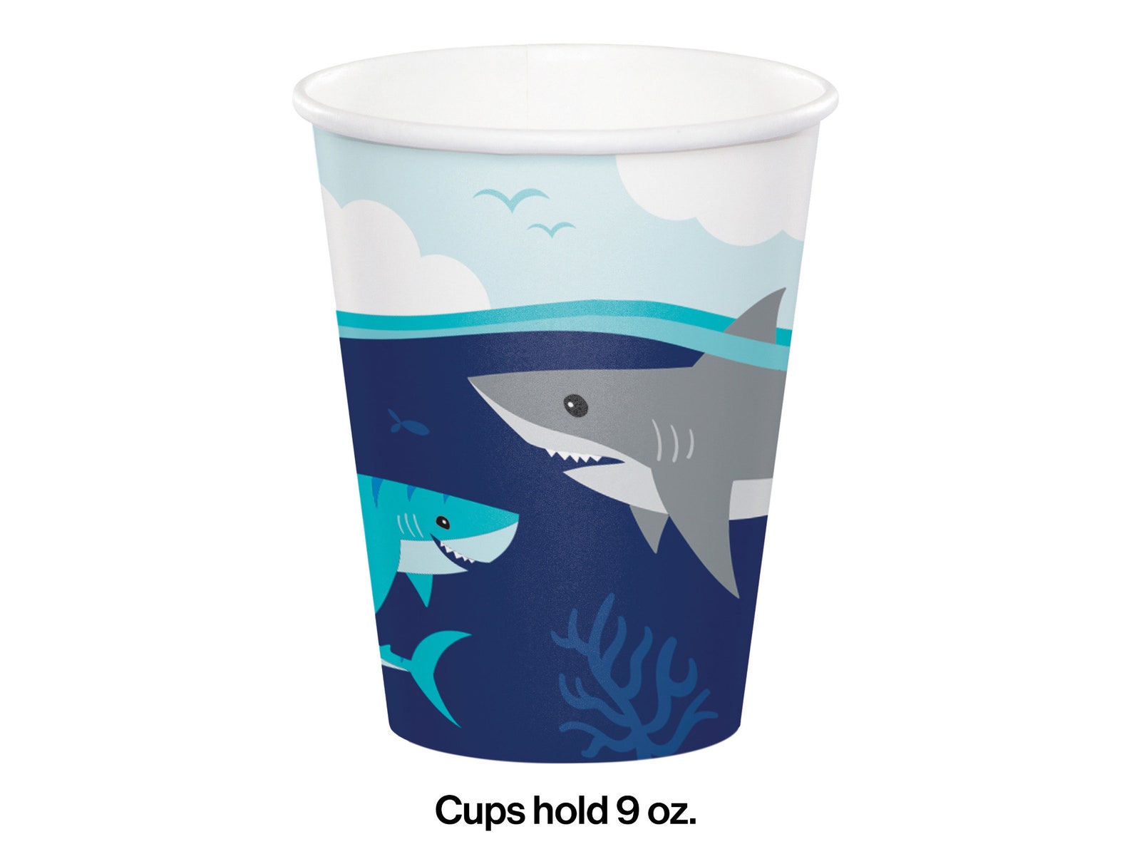 Shark Party Cups, Shark Cups, Shark Attack Birthday, Shark Party ...