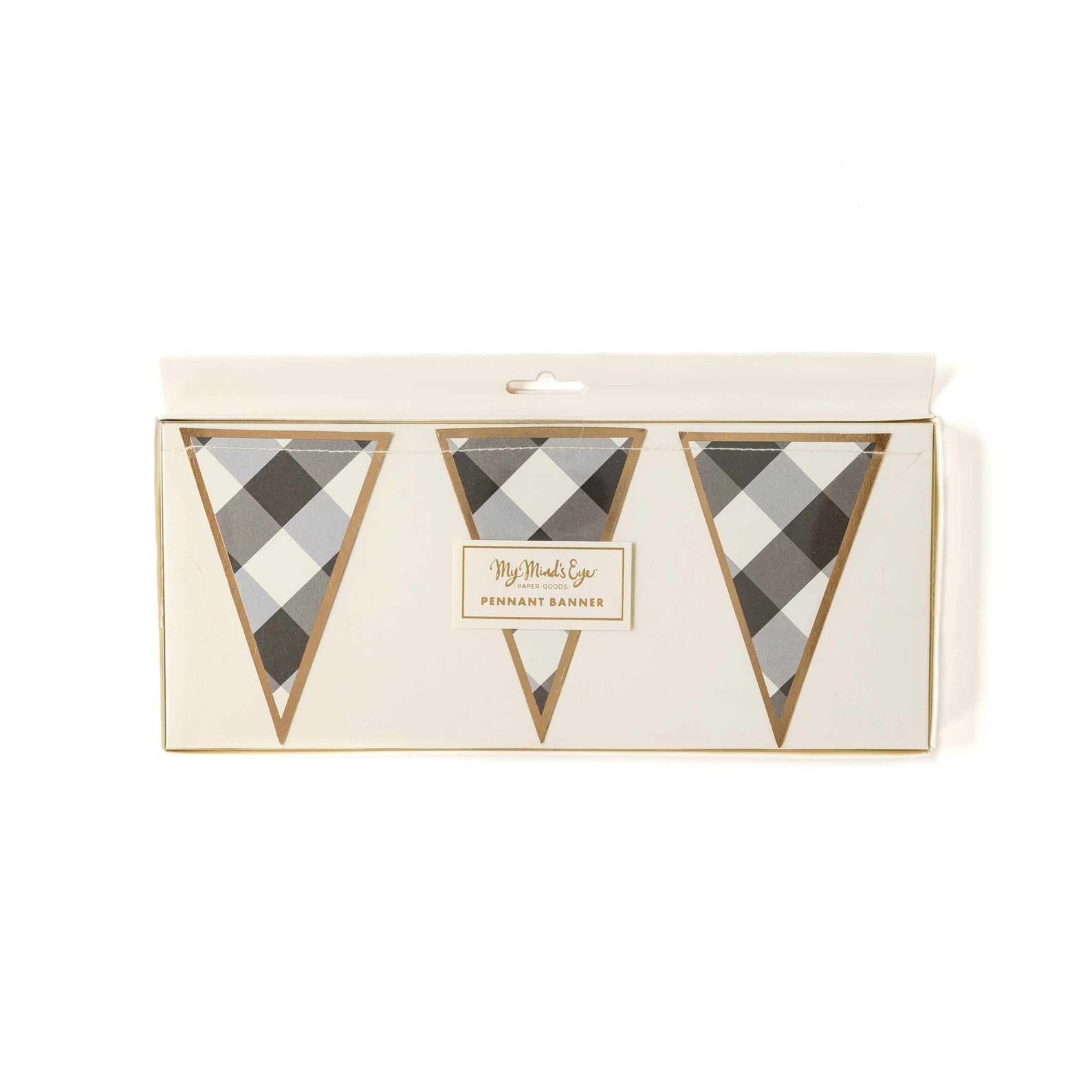 Black and White Buffalo Check Banner Gingham Pennant Banner | Etsy