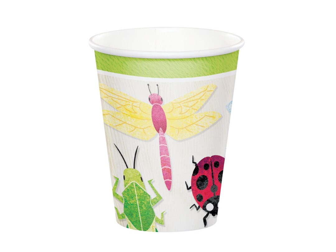 Bug Party Cups Insect Themed Cups Bug Birthday Cups Little - Etsy