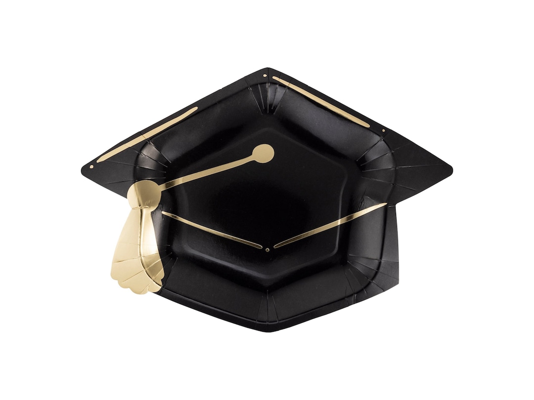 Graduation Cap Plates 8ct, Graduation Plates, Grad Party Plates, Cap ...
