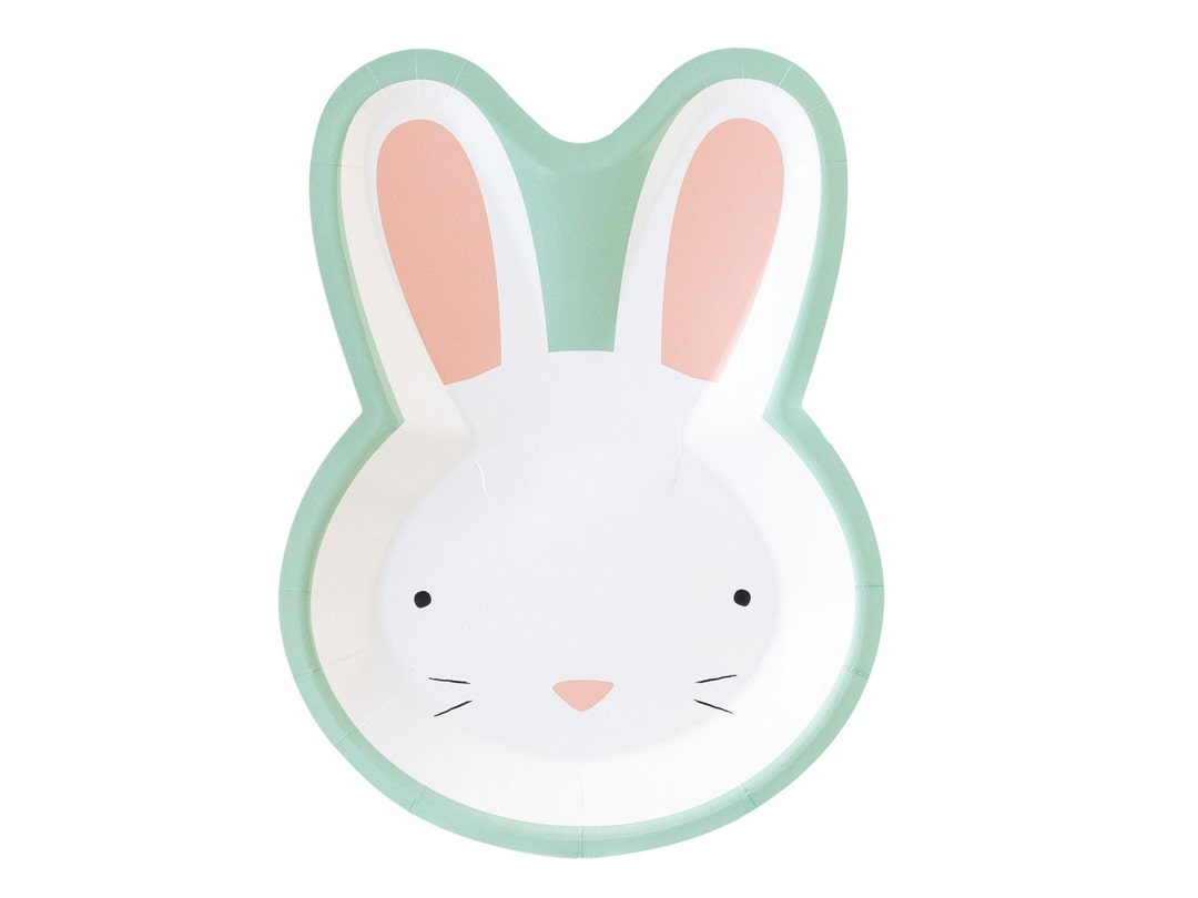 Pastel Bunny Plates 8ct, Easter Paper Plates, Easter Bunny Dessert ...