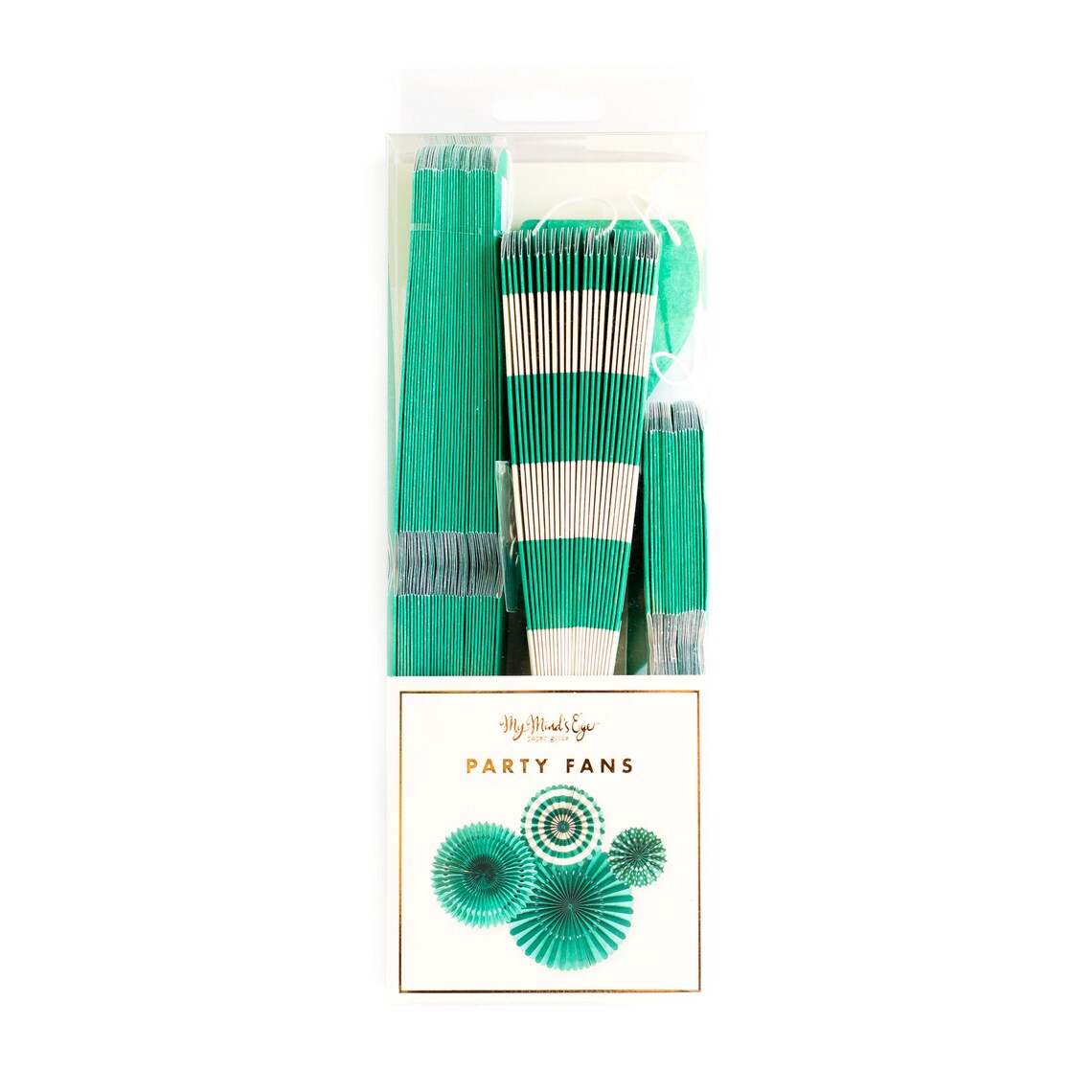 Green Paper Fans, Green Fans, Green Paper Rosettes, Christmas Party ...