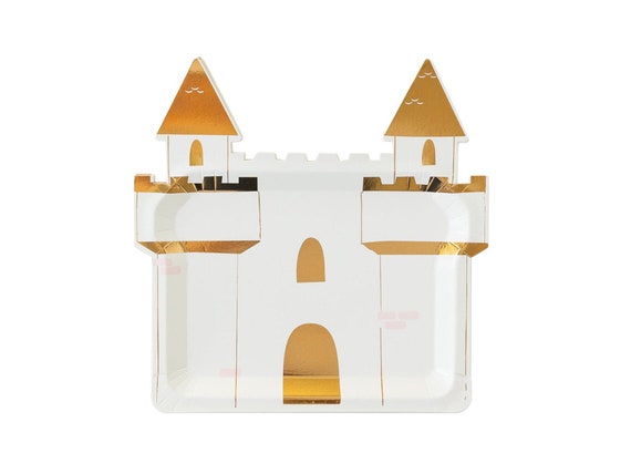 Princess Castle Shaped Plates 8ct, Princess Party Plates, Fairytale ...