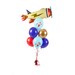Airplane Balloon Bouquet 6ct, Airplane Party Balloons, Airplane 1st ...