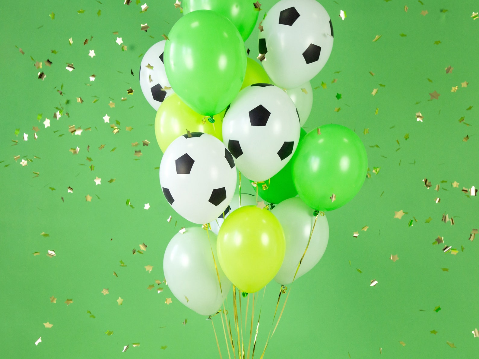 Soccer Balloons, 6 Soccer Birthday Party Balloons, Latex Soccer ...