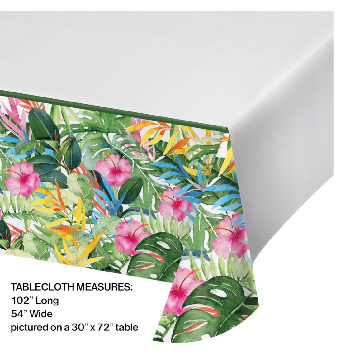 Hawaiian Party Tablecloth Tropical Party Table Cover Paper - Etsy UK