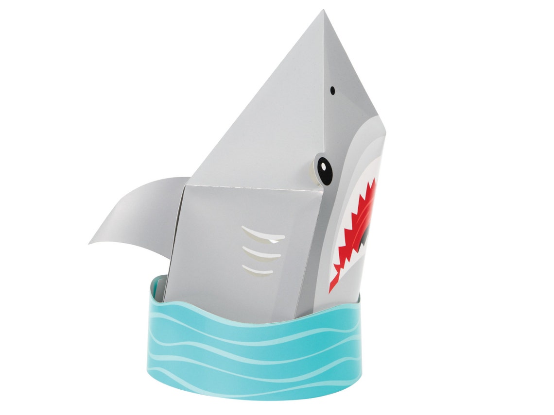 3D Shark Centerpiece, Shark Head Table Decoration, Shark Birthday Party ...