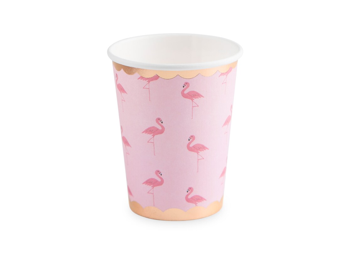 Flamingo Cups 8ct, Tropical Paper Cups, Flamingo Baby Shower, Flamingo ...